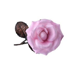 BOEHM | Accessories | Vintage Boehm Porcelain Bronze Leaf Figurine Pink ...